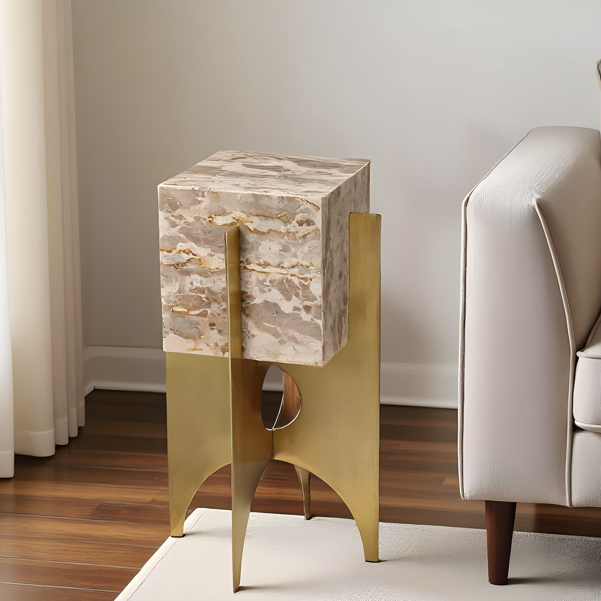 Aurex Marble Top Side Table – FABLEROOM