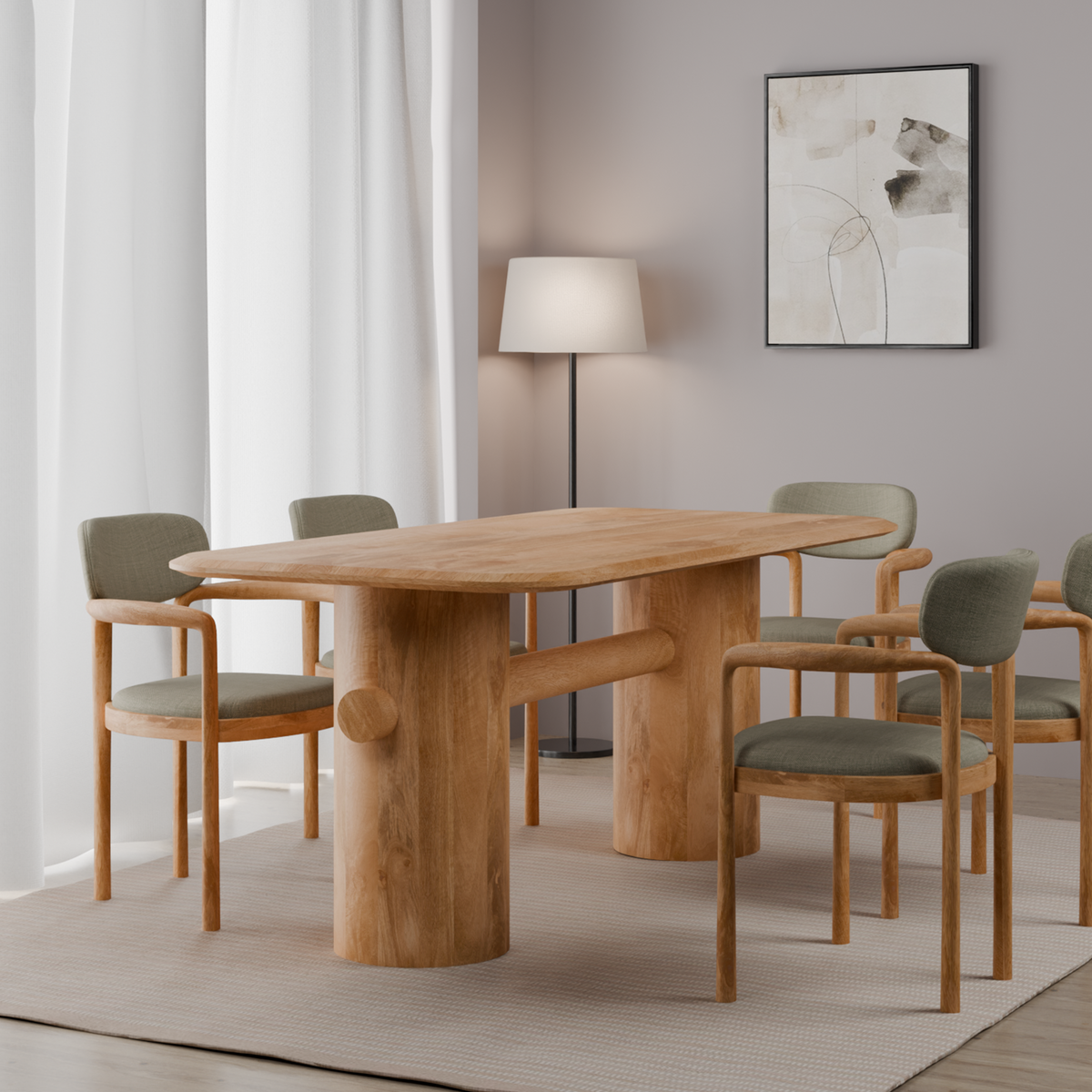 Calder Mango Wood Dining Table – FABLEROOM