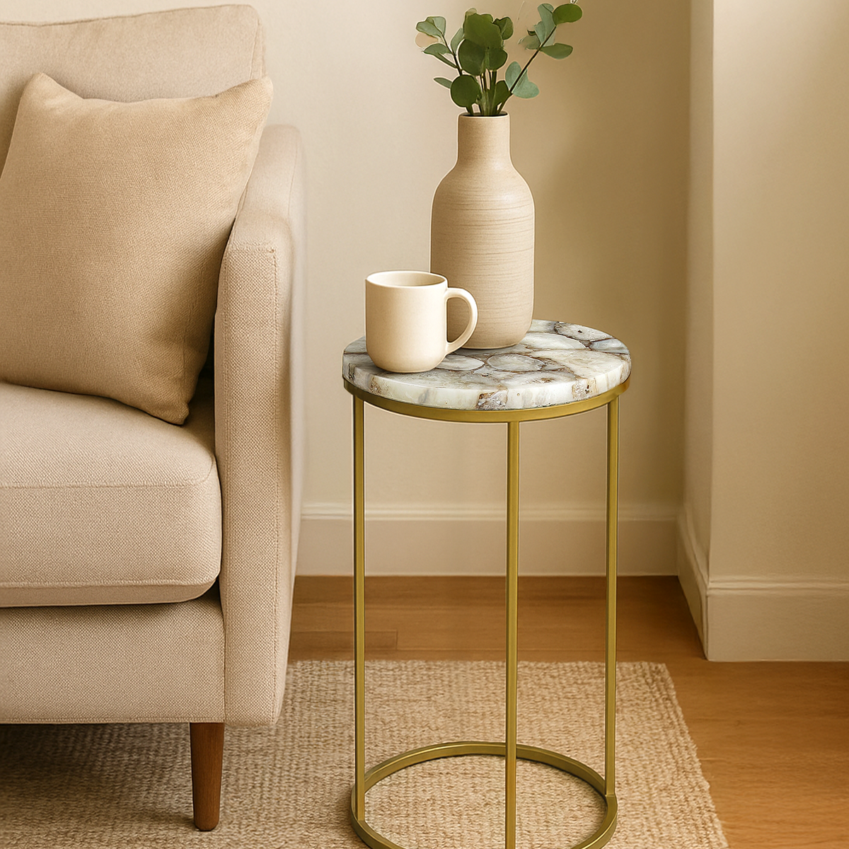 Emma Pearl Agate Side Table – FABLEROOM
