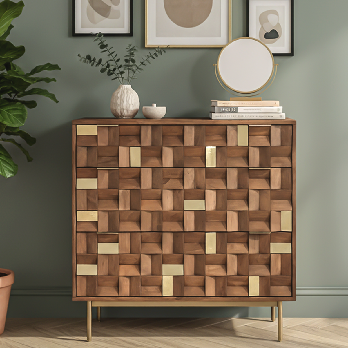 Caspian Three Drawer Chest – FABLEROOM