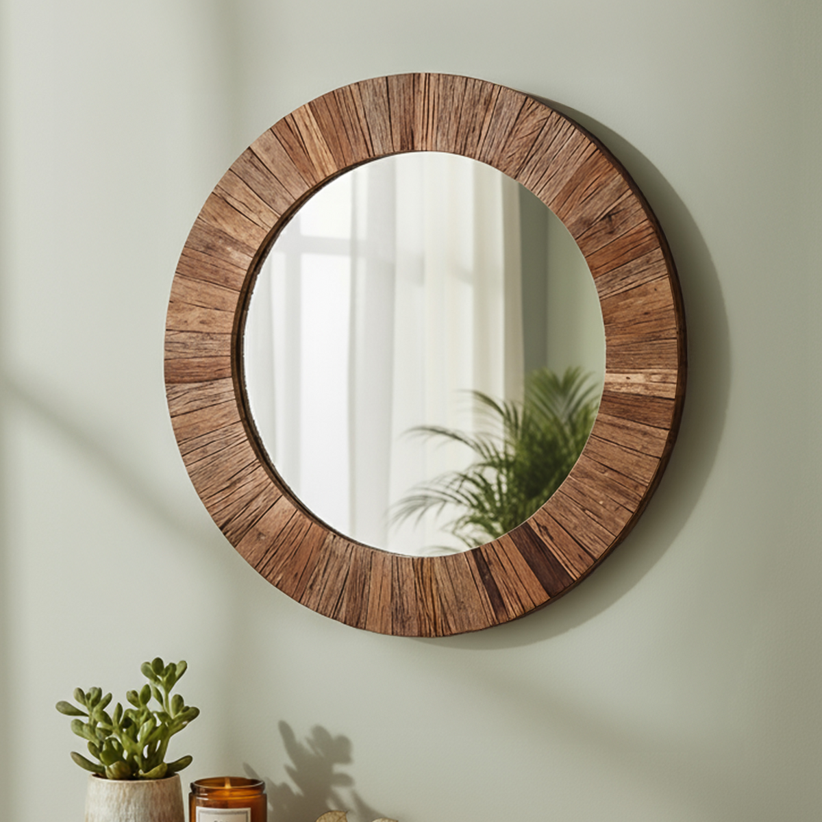 Zavi Reclaimed Wood Mirror - Small – FABLEROOM